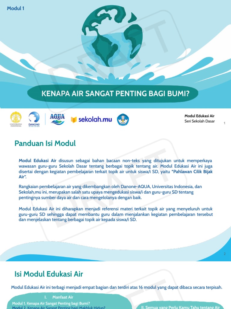 Modul 1 - Edukasi Air | PDF