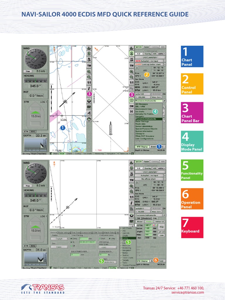 NS 4000 2 00 320 ECDIS Quick Guide | PDF | Computing | System Software
