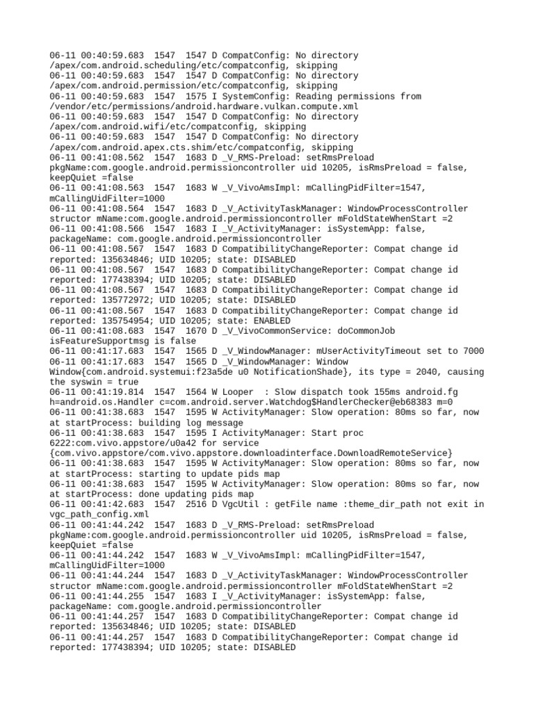 Log | PDF | Computer Engineering | Operating System Technology