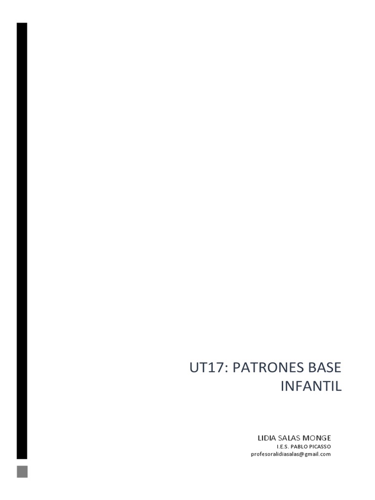Ut17 Patrones Base Niño | PDF | Estilo | Bienes de consumo