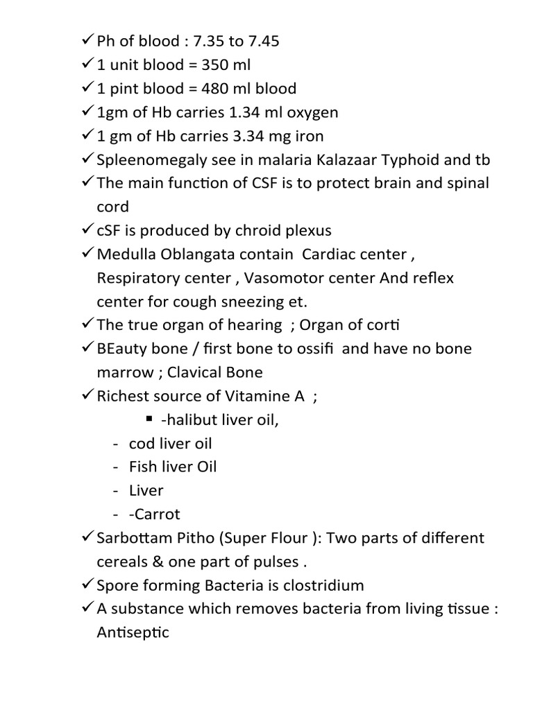 COmmon Point | PDF | Blood | Bone