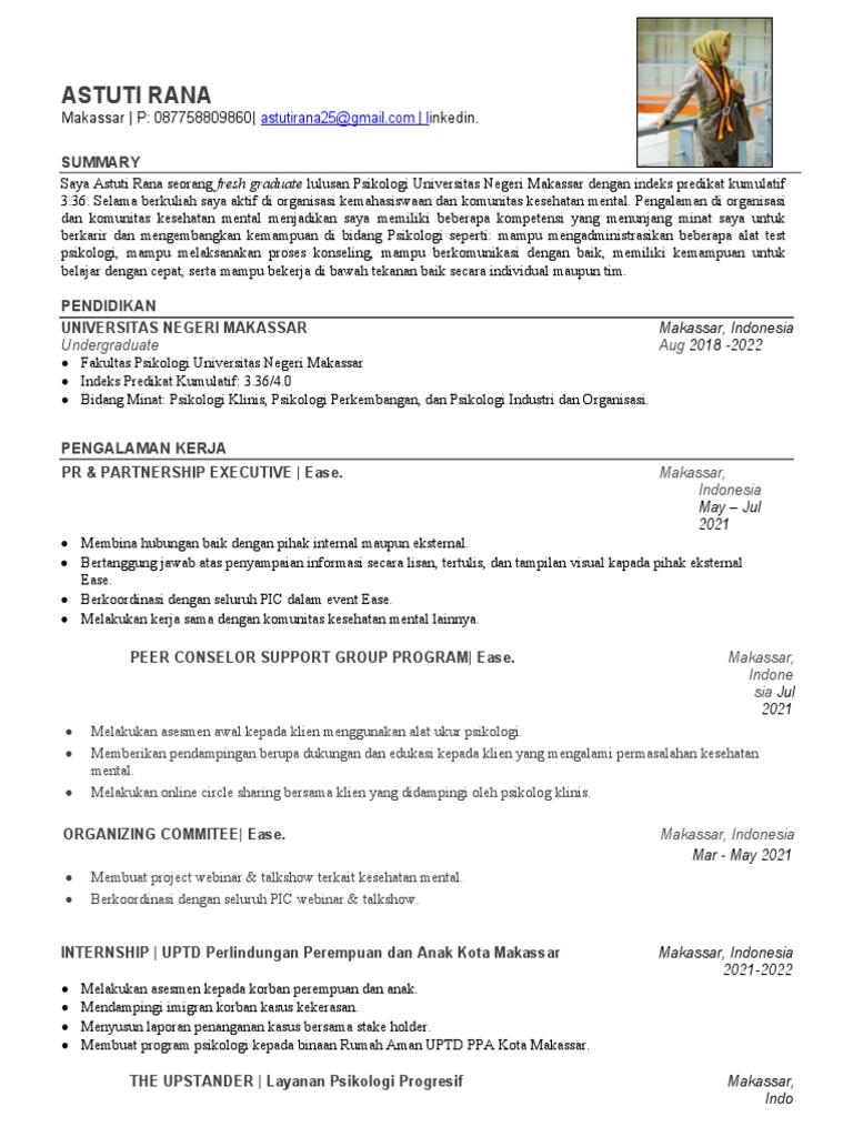 CV Astuti Rana | PDF