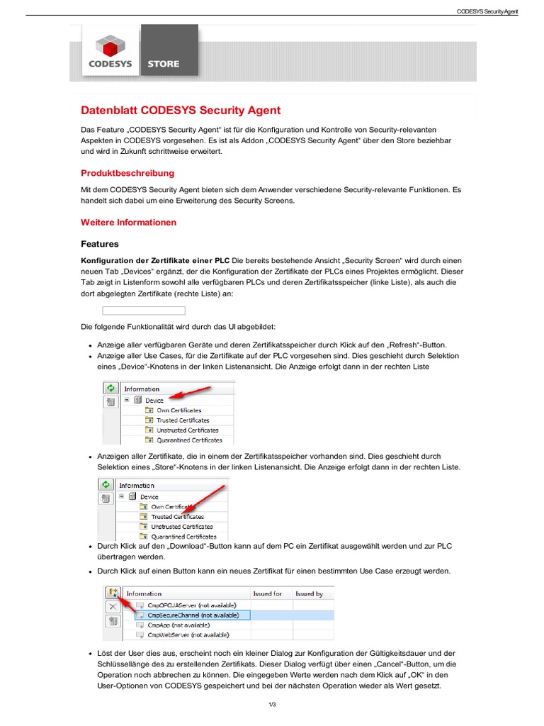 CODESYS Security Agent De | PDF