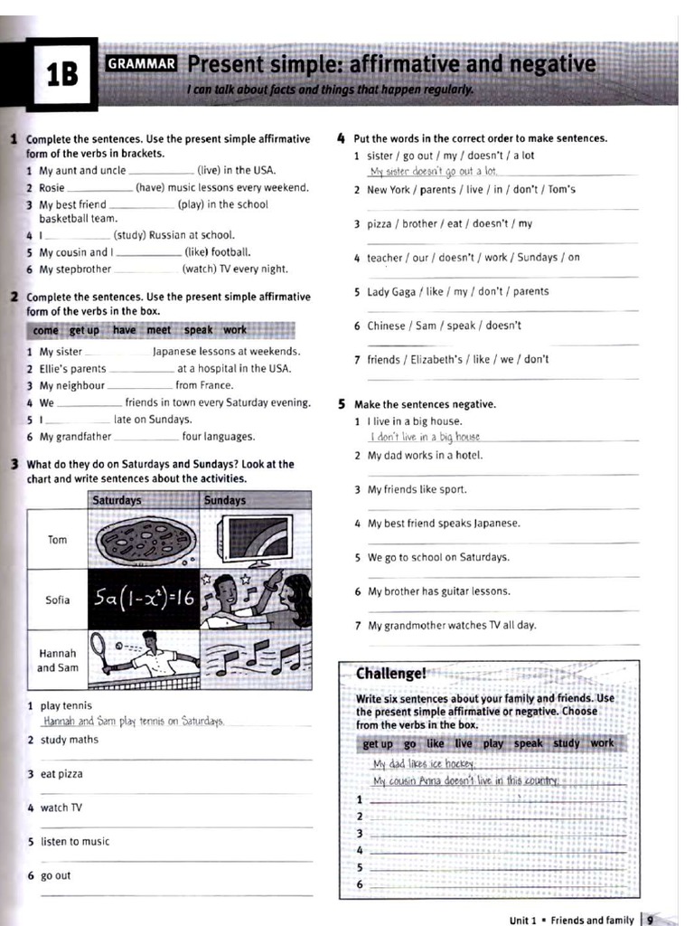 Present Simple Trinity 3 | PDF Present Simple Trinity 3 | PDF