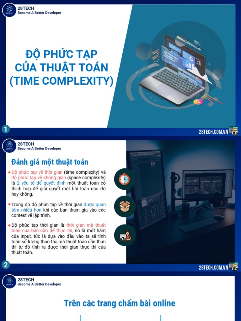 8- đô phức tạp của thuật toán 28tech | PDF