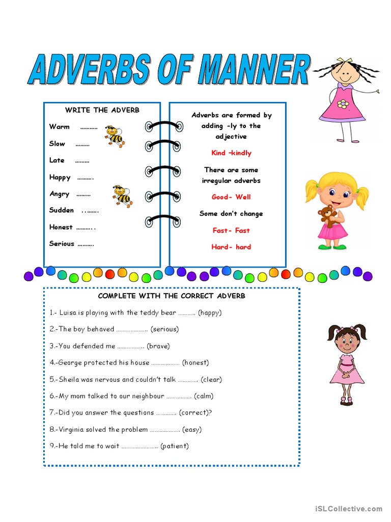 Adverbs of Manner | PDF