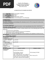 Lesson Plan Grade 10 Mutation | PDF | Genetic Code | Gene