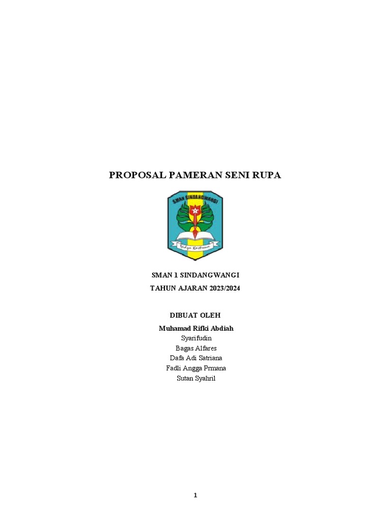 Proposal Pameran Seni Rupa | PDF