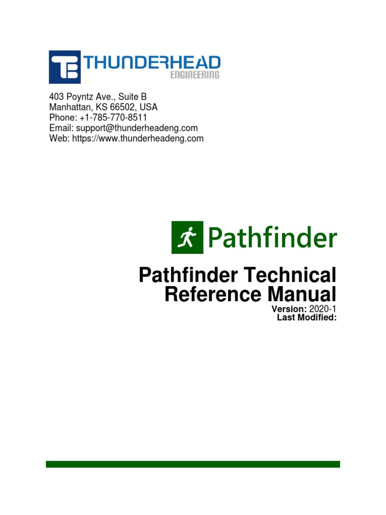 Pathfinder Technical Reference Manual 2020 1 | PDF | Theoretical ... Pathfinder Technical Reference Manual 2020 1 | PDF | Theoretical ...