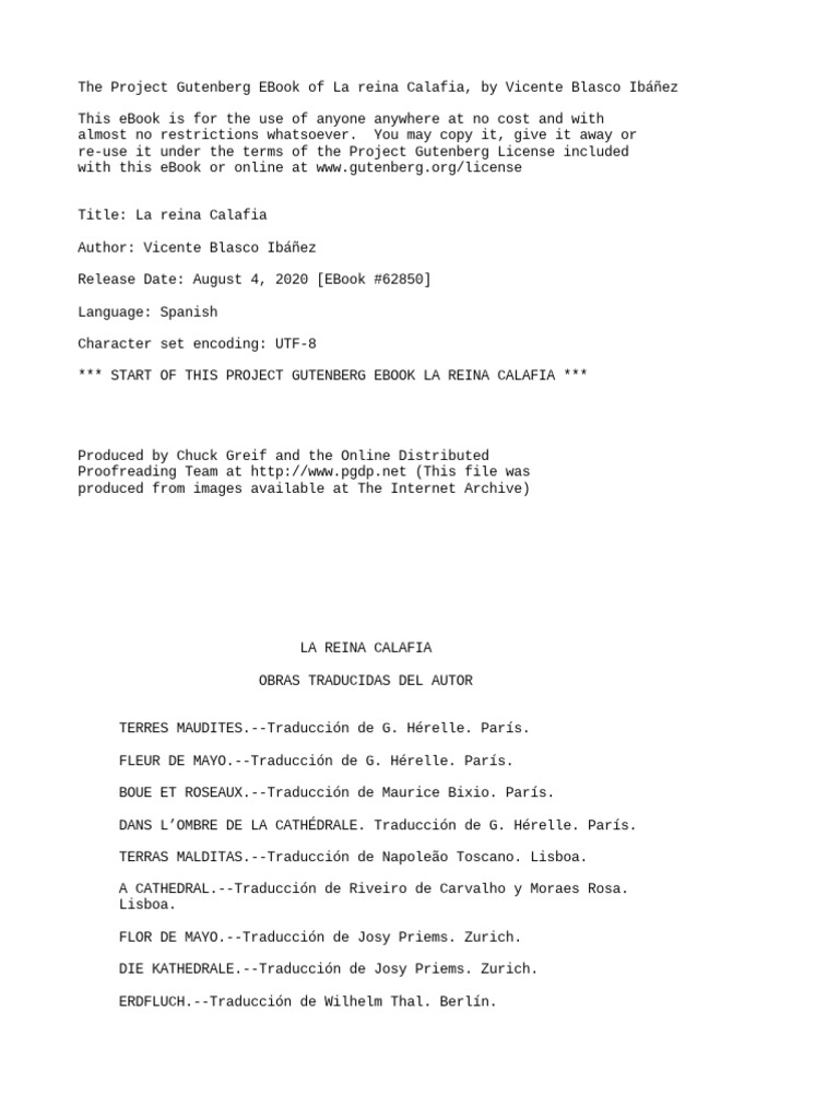 La Reina Calafia | PDF