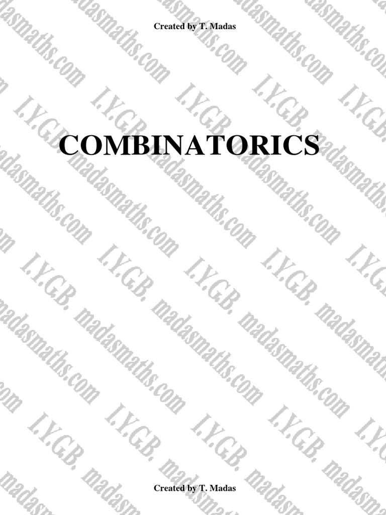 Combinatorics | PDF | Mathematics | Linguistics Combinatorics | PDF | Mathematics | Linguistics