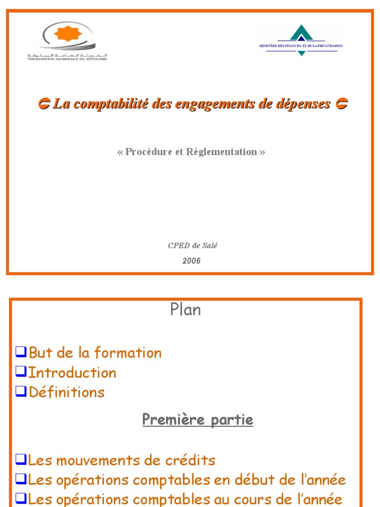Comptabilté des engagements des dépenses publiques | PDF | Crédit ...