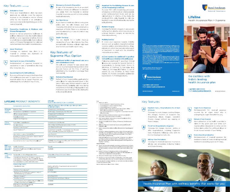 Lifeline Supreme Brochure | PDF