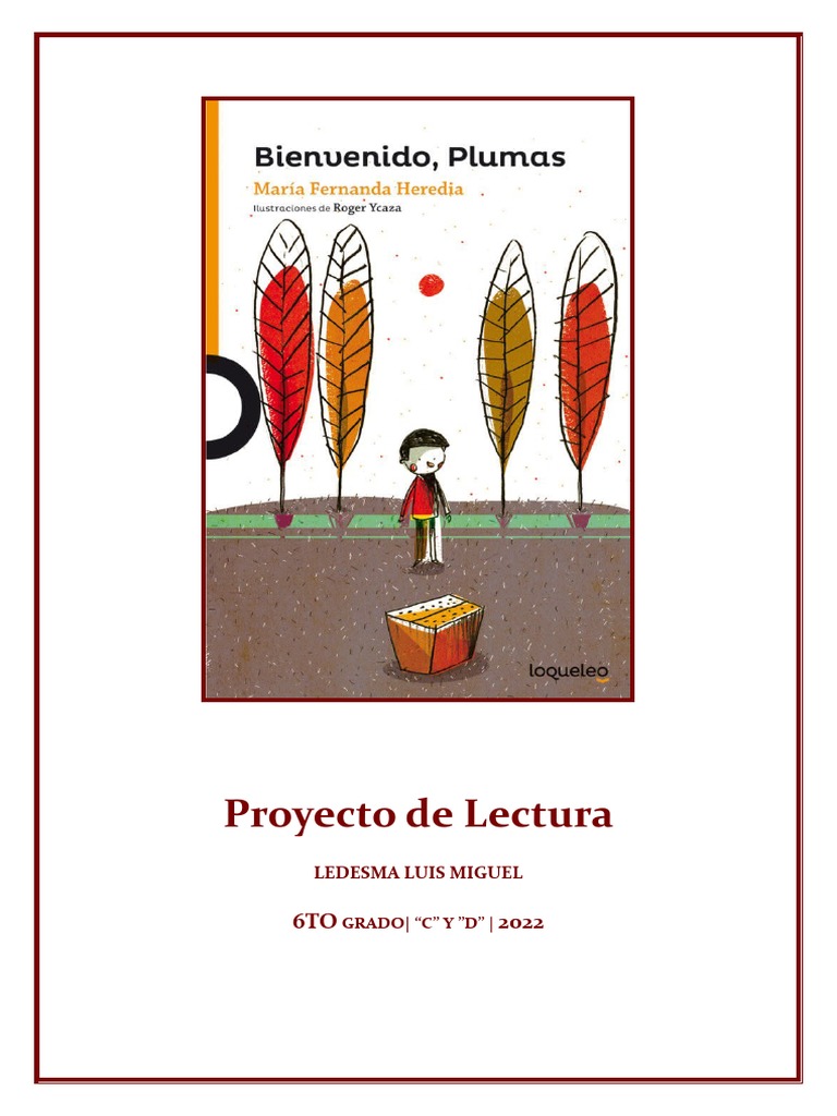 Proyecto de Bienvenido Plumas | PDF