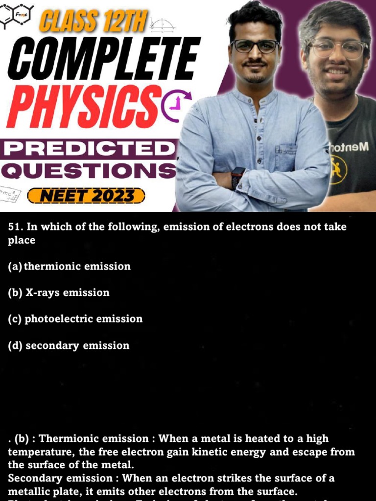 Physics Marathon 2 | PDF | Photoelectric Effect | Waves