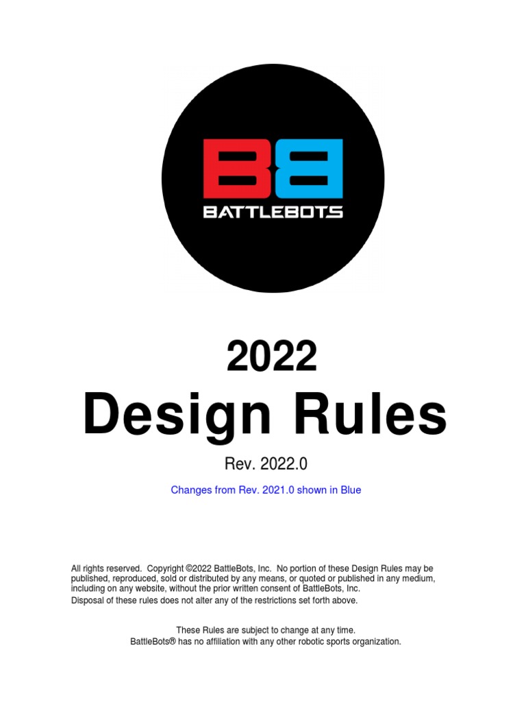 BattleBots Design | PDF | Switch | Engines