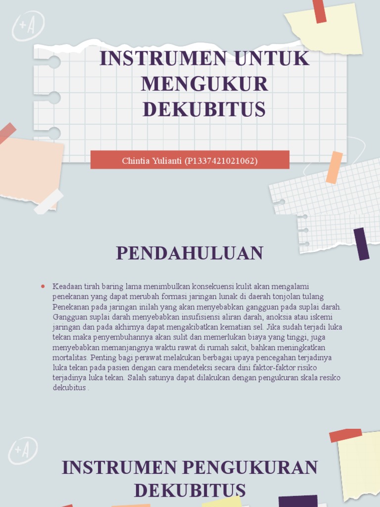 Instrumen Pengukuran Dekubitus - 3b.chintia Yulianti | PDF