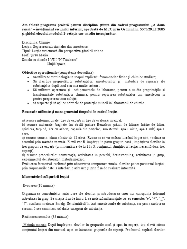 Amestecuri de Substante | PDF
