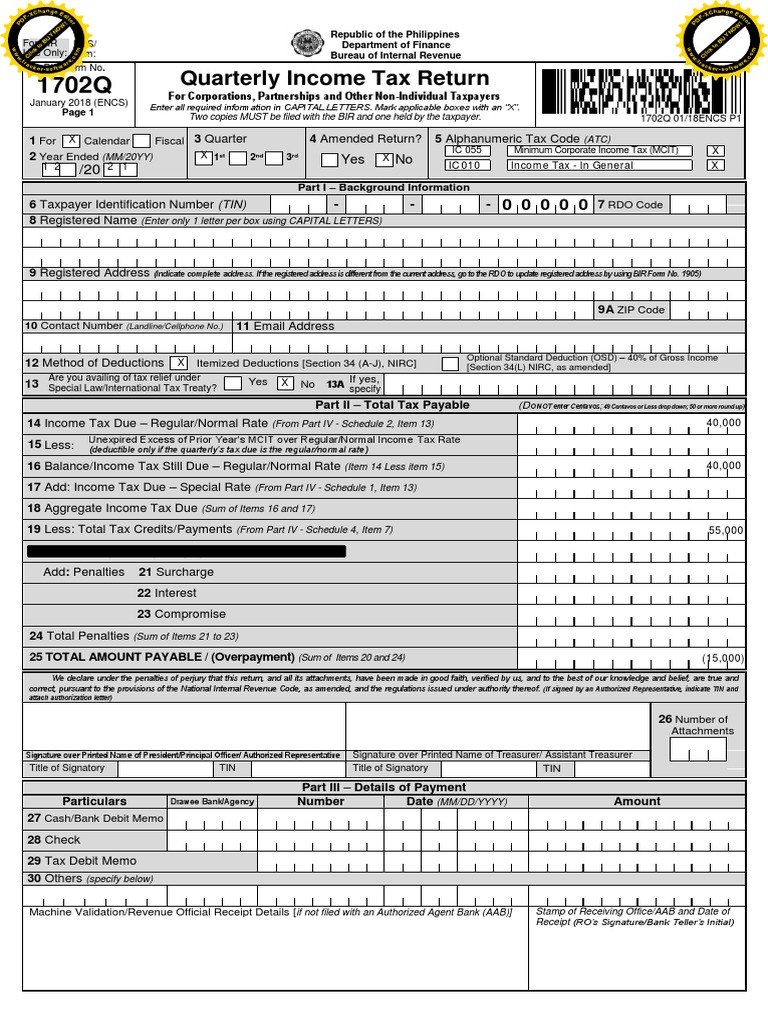 TX-301 - Bir Form No. 1702-q | PDF