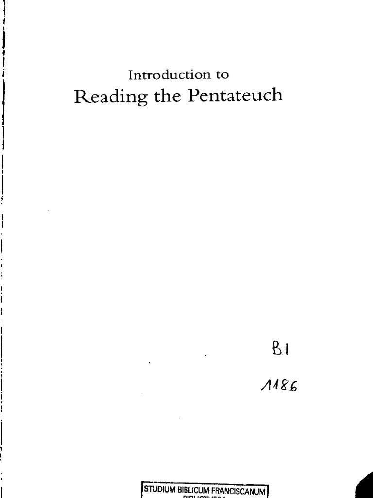 Ska - Introduction To Reading The Pentateuch | PDF | Torah | Bible