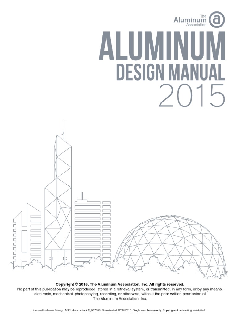 Aluminum Design Manual 2015 | PDF | Strength Of Materials | Mechanical ...