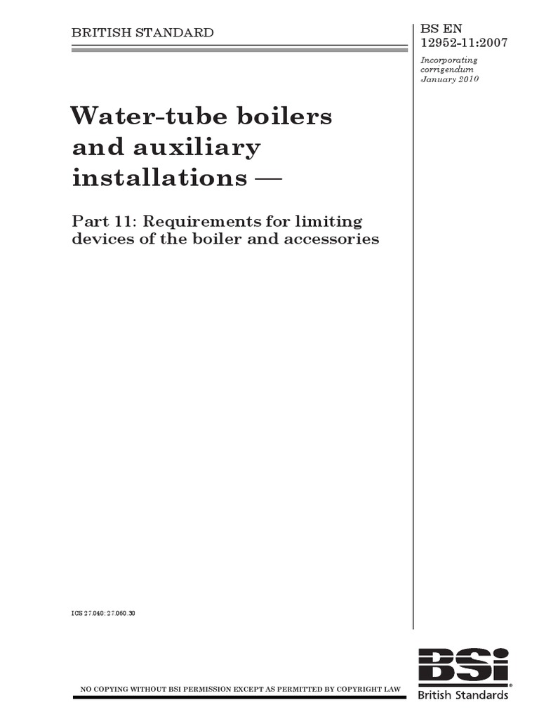 Iso 12952 11 2007 | PDF