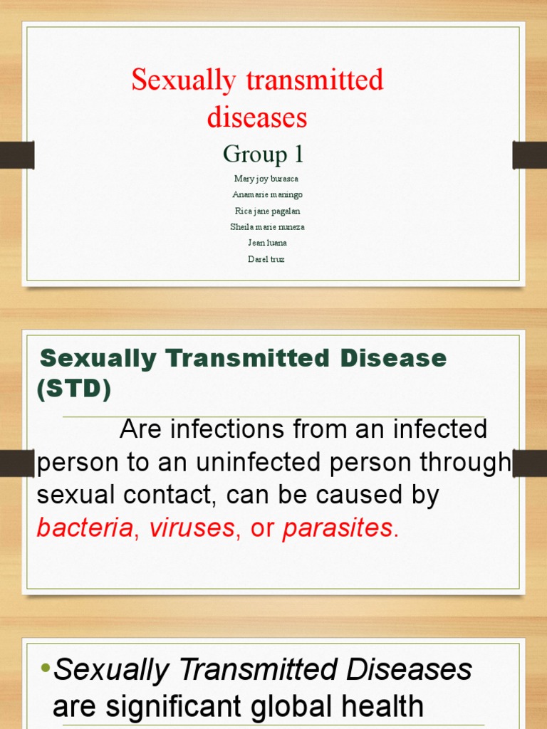 Group 1 Sexually Transmitted Diseases Pdf Herpes Simplex Sexually
