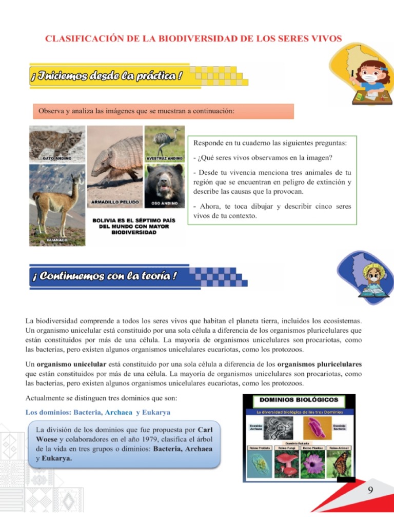 Clasificacion de La Diversidad de Los Seres Vivos | PDF