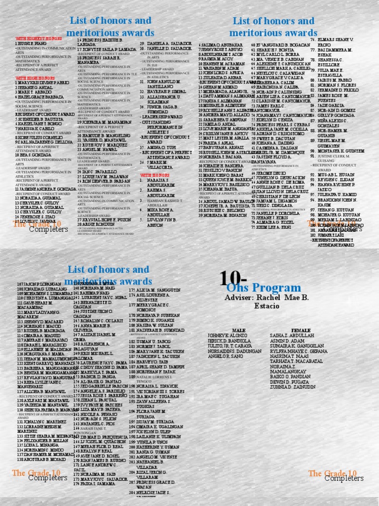 Completion Program | PDF