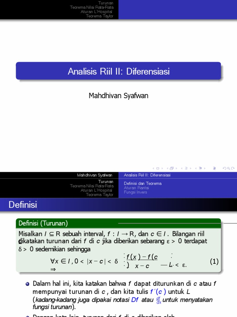 Adoc - Pub Analisis Riil II Diferensiasi | PDF