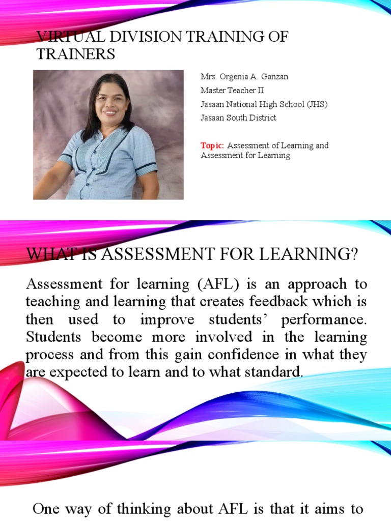 Assessment For Learning and For Learning | PDF