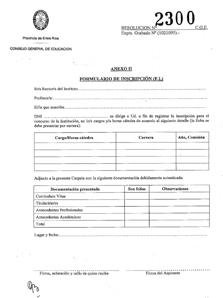 Resolucion 2300 12 Reglamento de Concursos Nivel Superior | PDF