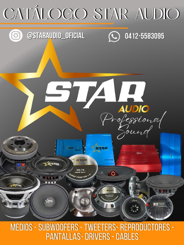 Catálogo Star Audio | Descargar gratis PDF | Diseño | Ingenieria Eléctrica