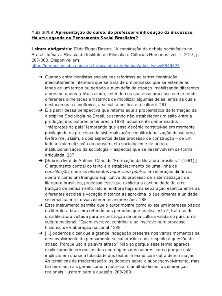 Elide Rugai Bastos | Download grátis PDF | Sociologia | Science