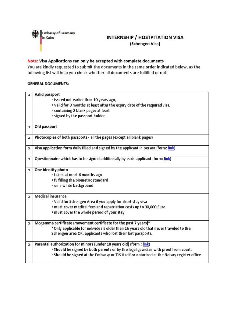 Internship Visa de | PDF | Travel Visa | Government