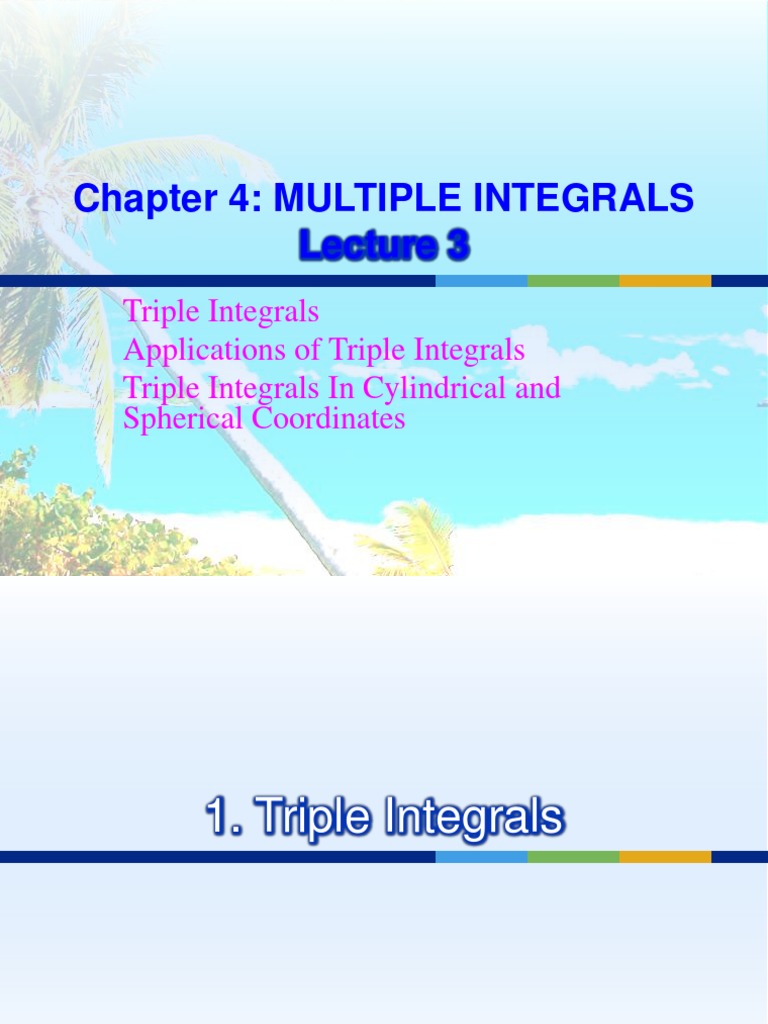 L43-Triple Integrals and Applications | PDF