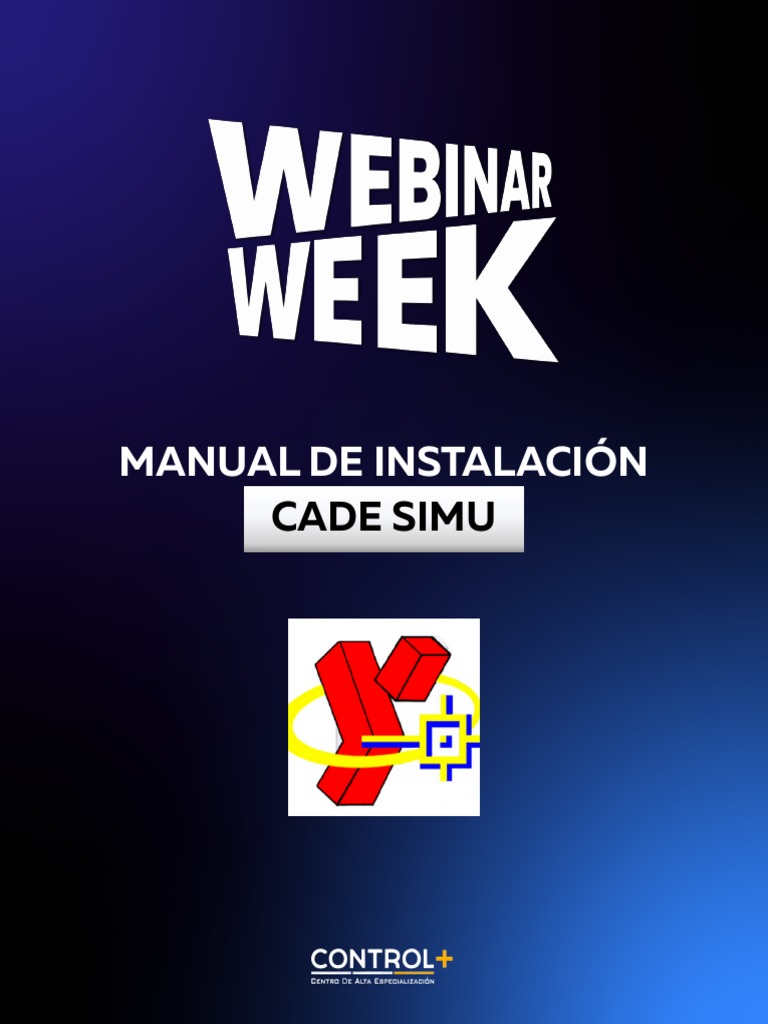 MANUAL DE Instalación CADE SIMU - WEBINAR WEEK 2023 | PDF