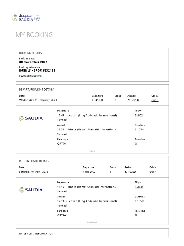 Shohag SV TKT | PDF | Civil Aviation | Airlines