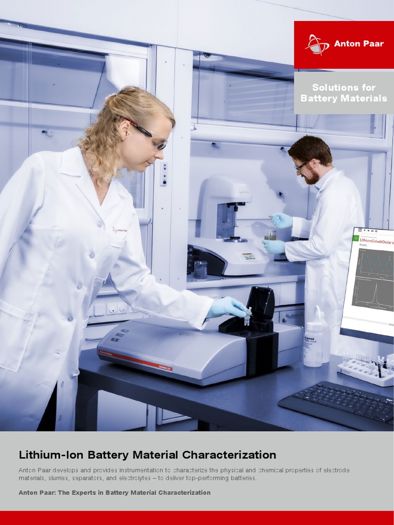 Datasheet Battery Material Characterization | PDF | Physical Sciences | Building Engineering