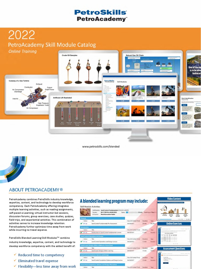 PetroAcademy 2022 - Skill Module Catalog - v.22.11 | PDF