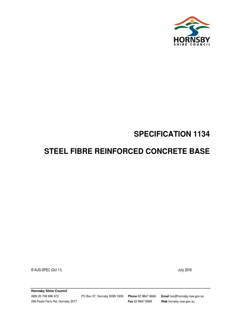 1134 Steel Fibre Reinforced Concrete Base | PDF | Concrete | Reinforced ...