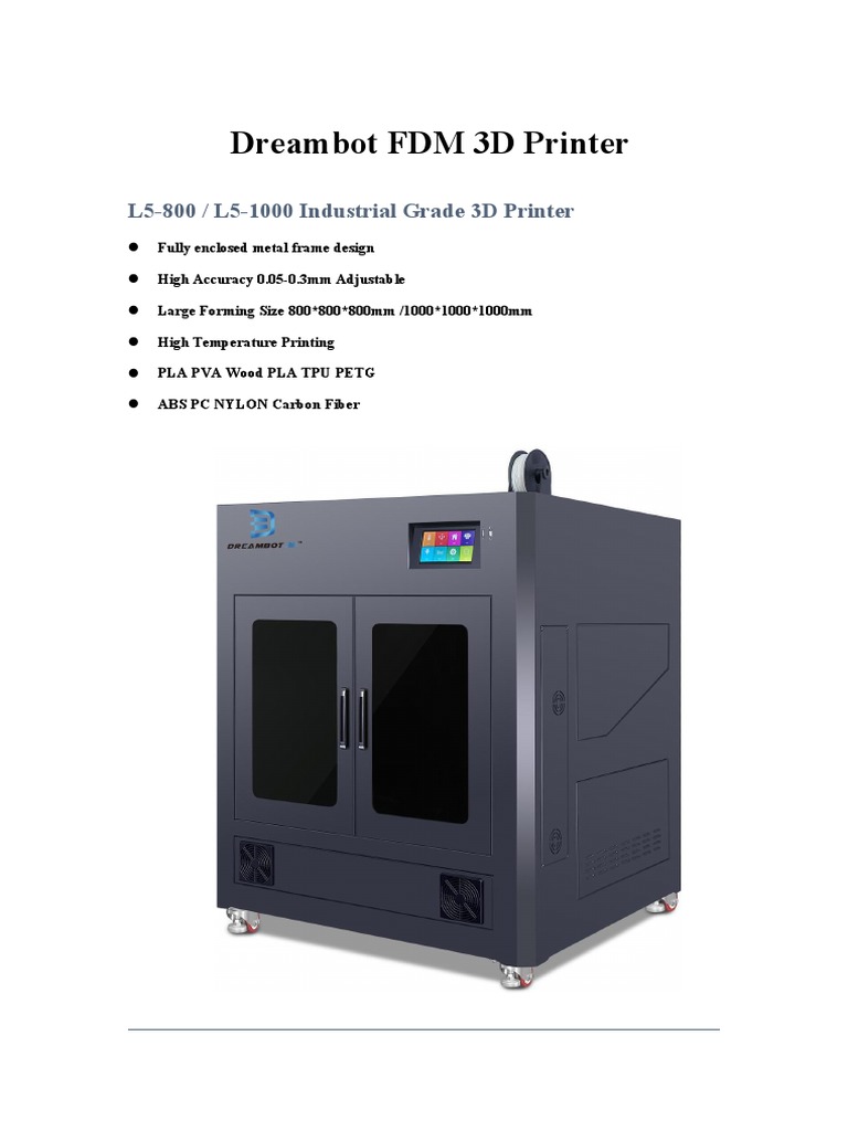 Dreambot 3D | Download Free PDF | 3 D Printing | Computing