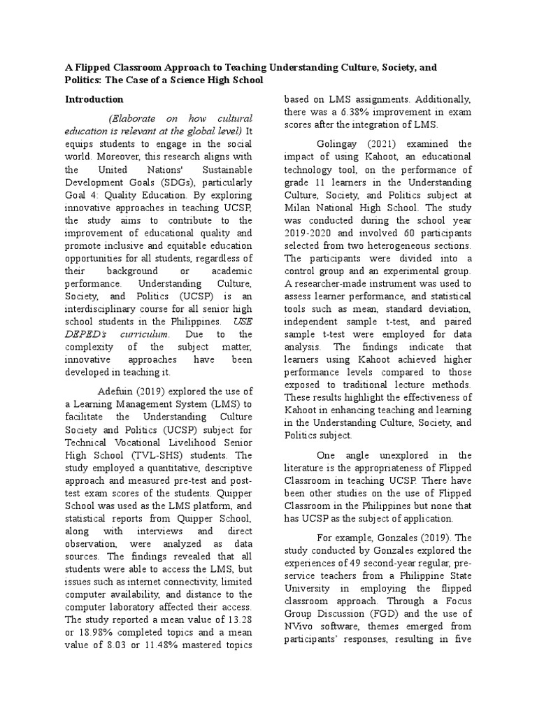 Pandan - Geography Proposal - Flipped | PDF | Experiment | Student's T Test