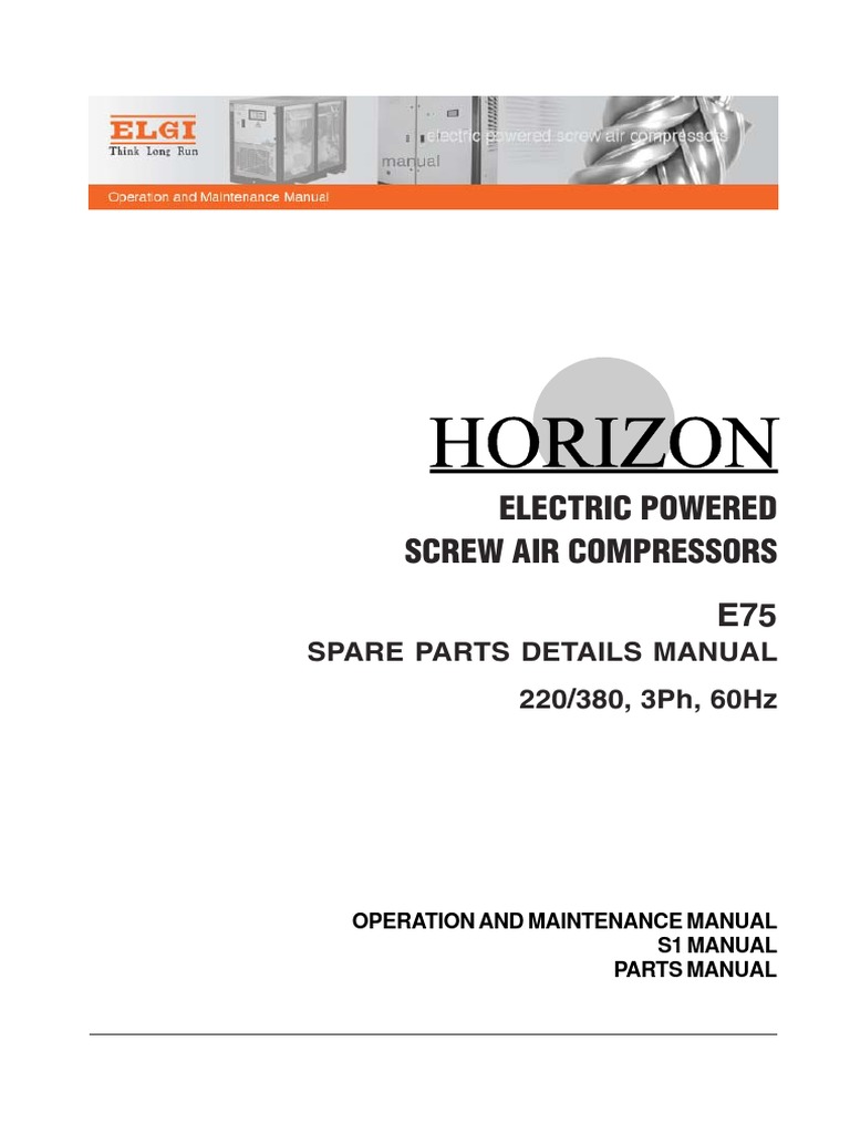 E75 New 60Hz | PDF | Valve | Atmosphere Of Earth