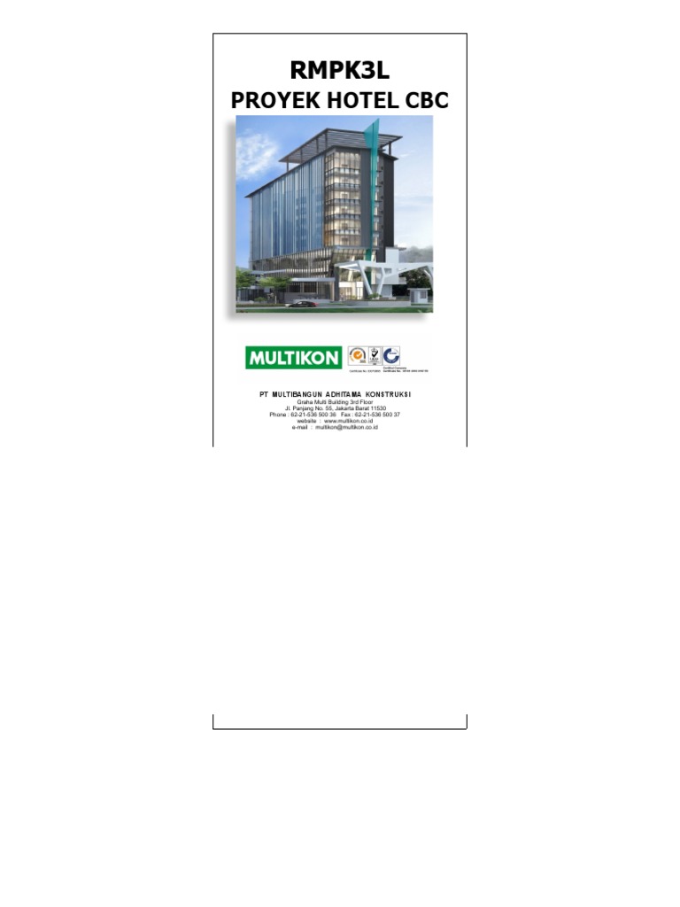 Action Plan Proyek Hotel CBC | PDF