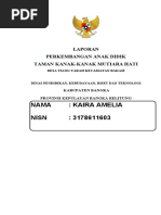 4 Contoh Narasi Raport P5 PAUD-TK Kurikulum Merdeka | PDF