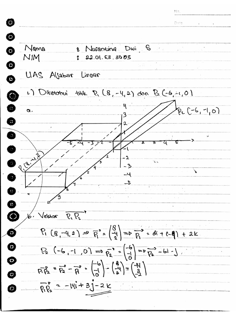 Nurantina - Uas Aljabar Linear | PDF