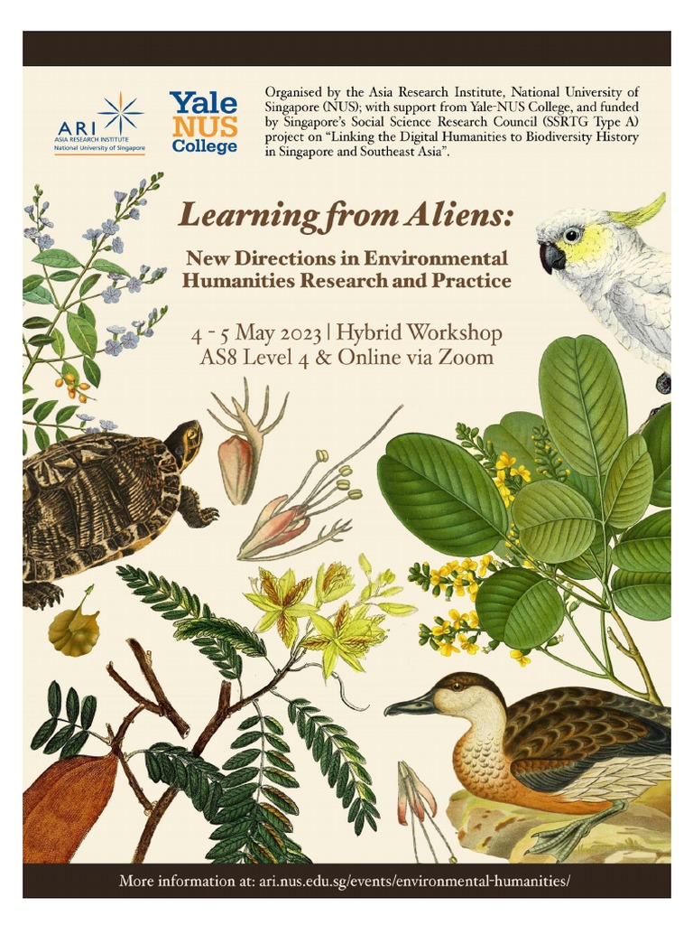 Program YALE NUS - Environmental-Humanities-3 | PDF | Invasive Species ...