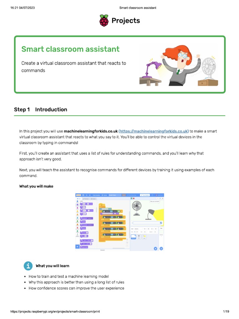 Practical 02 - Smart Classroom - Scratch | PDF