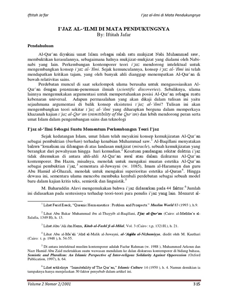 Ijaz Al Ilmi Di Mata Pendukungnya | PDF
